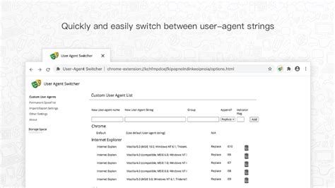 User Agent Switcher Engaña A Los Sitios Web Con El Navegador Y Sistema