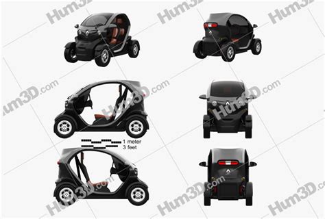Renault Twizy Ze Expression 2016 Blueprint Template