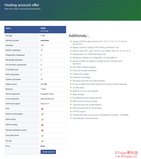 在Serv 免费托管网站上搭建VLESS节点实现魔法上网的图文教程 XTrojan黑科技