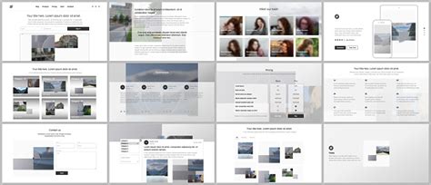 디지털 앱 웹 제품에 대한 편집 가능한 비즈니스 템플릿 의 번들 웹 사이트 디자인 프리젠 테이션 포트폴리오 프리젠 테이션 슬라이드 전단지 전단지 브로셔 커버 연례 보고서를