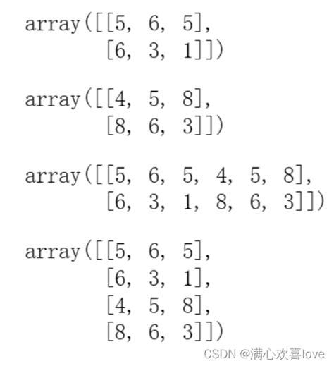 Numpy系列基本操作学习python对数组进行水平拆分和垂直拆分 Csdn博客