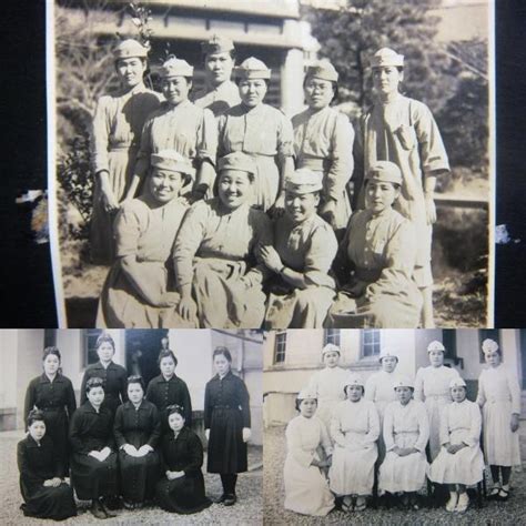 戦前～ 古写真 日本赤十字社 従軍看護婦 医者 軍医 白衣 看護婦養成所 集合写真 家族写真 アルバム 写真 いろいろ192枚 中古 の