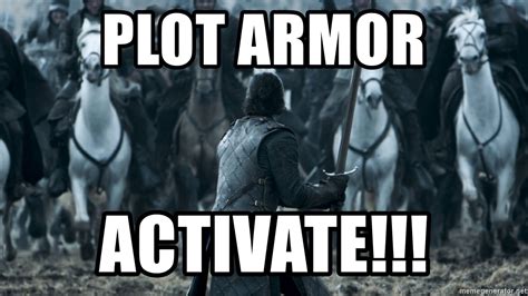 Plot Armor（プロット・アーマー）の意味・用法・例文 英語ネットスラング辞典