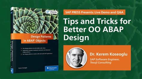 Use This Video To Discover Tips And Tricks For Better Oo Abap Design