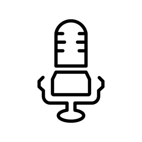 Premium Vector Microphone Mic Icon