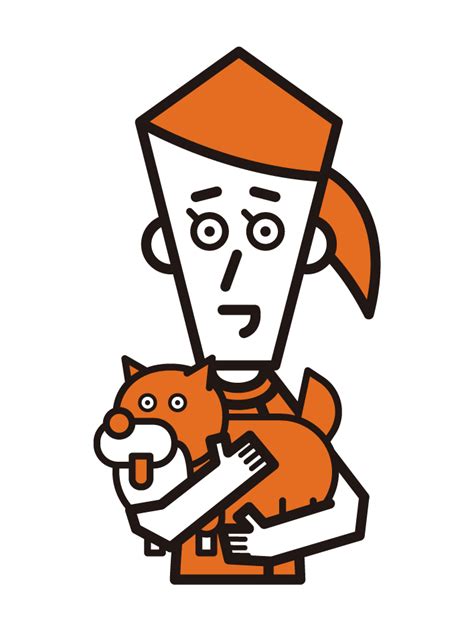 動物看護師（女性）のイラスト フリーイラスト素材集 Kukukeke