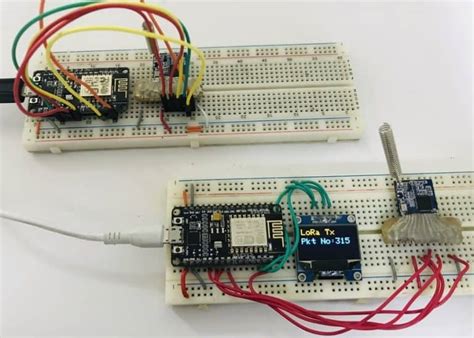 Lora Sx1278 And Esp8266 Transmitter Receiver With Dht11 Sensor