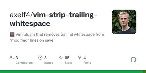 Vim Strip Trailing Whitespace Now Supports Neovim Strips Tws On Modified Lines Only Rneovim