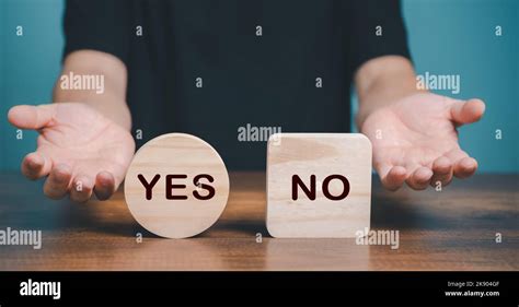 Yes Or No Choice Symbol Hand Making A Question Gesture To Choice