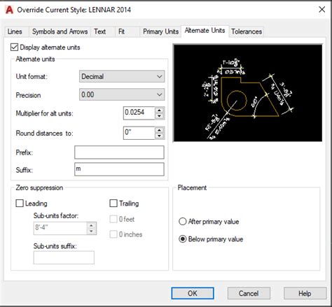 solved autocad alternate units problem autodesk community