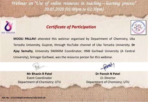 Pallavi Mooli On Linkedin Webinar On Use Of Online Resources In