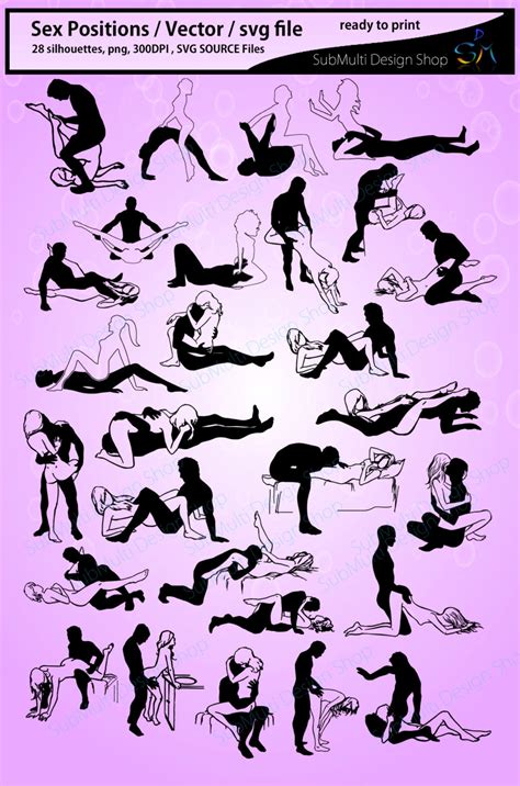 Sex Silhouettes Vector Sex Position Sex Svg File Eps Png  Sex Position Position