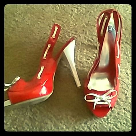 Red And White Heels Heels White Heels Shoes Heels