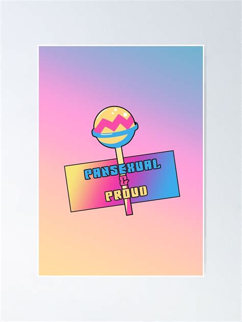 Pansexual Pride Merch Lgbtq Queer Art Print Design Stickers Poster For Sale By Mamoan Redbubble