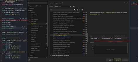 How Can I Disable The Underlines In Pep 8 Weak Warnings Ides Support Intellij Platform