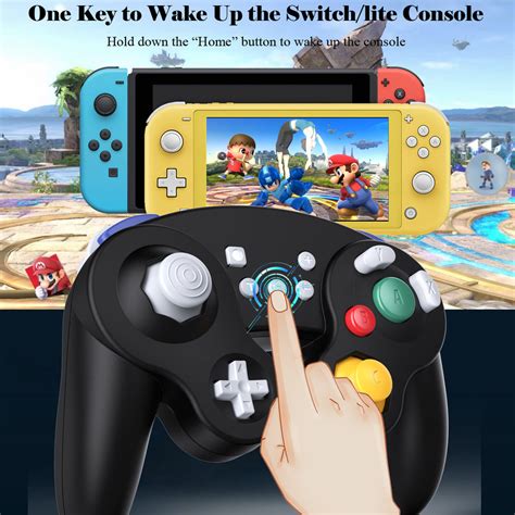 Exlene Gamecube Controller Switch Upgraded Version Black Wireless Exlene Offical Store