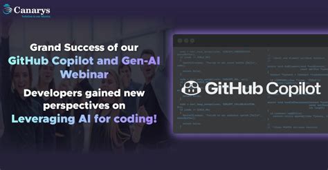 Canarys On Linkedin Githubusa Webinar Ai Coding Githubcopilot Githubuniverse