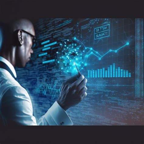 Premium Ai Image Illustration Of Person In Multiverse Big Data Internet Network Connection