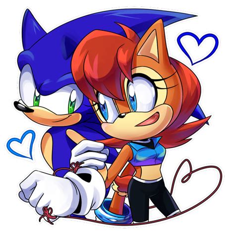 Princess Sally Acorn And Sonic Kissing