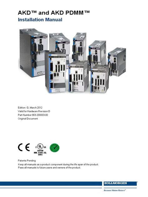 Kollmorgen Akd Installation Manual Pdf Electromagnetic