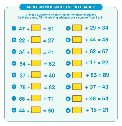 Free Printable Addition Worksheets For Grade 3 Download Free Printable Addition Worksheets For
