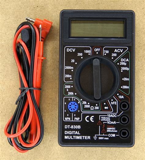 Digital Multimeter With Probes A D Electronics