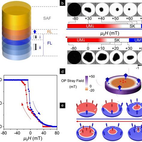Simulated Field Evolution A Schematic Of Simulated Sk Mtj Stack