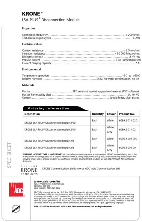 KRONE LSA PLUS 10 Pair Disconnection Modules At 250 Piece 10 Pair Krone Module In Pune ID