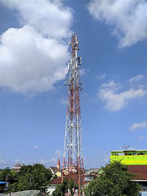 Base Transceiver Station Stand For The Signal Stock Photo Image Of Electricity Wind 277058300