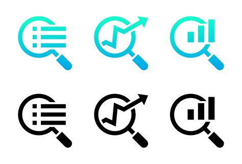 Analysis Icon Set 6487942 Vector Art At Vecteezy
