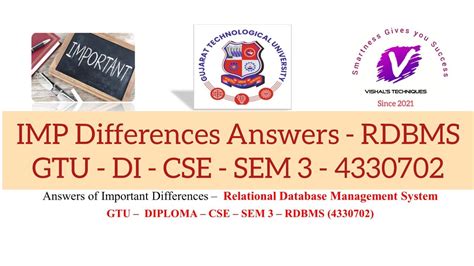 Answers Of Imp Differences Rdbms 4330702 Relational Database Management System Imp Difference