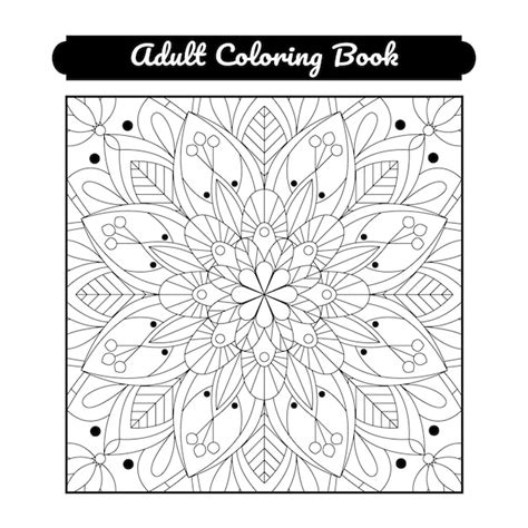 Kolorowanka dla dorosłych Wektor Premium
