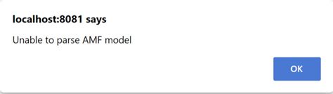 Unable To Parse Amf Model