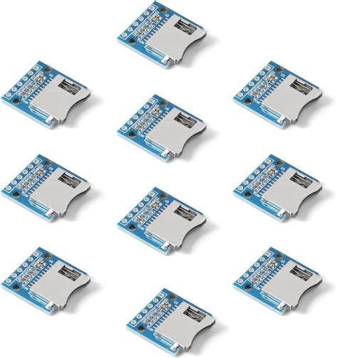 000 Jessinie 10pcs Micro Sd Card Module Sd Sdhc Tf Card Adapter Reader Module With