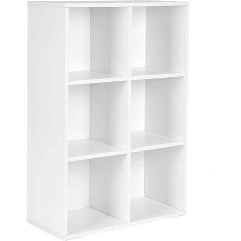 6 Cube Cubby Bookcase Display Storage Shelf White The Warehouse