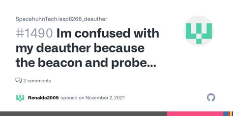 im confused with my deauther because the beacon and probe work but when i try to deauth this