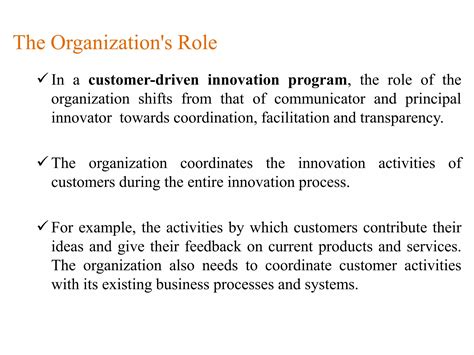 Customer Driven Innovation Ppt