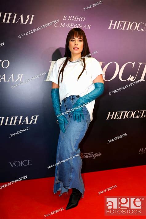 Russia Moscow February 10 2023 Actress Anastasia Reznik At The