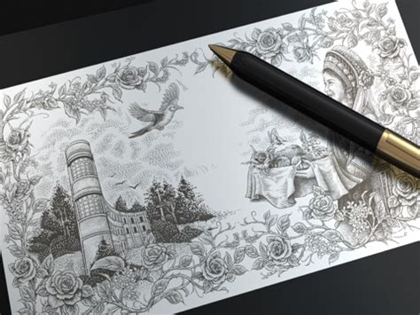 手绘铜版画鲜花饼包装插画 张98 站酷ZCOOL