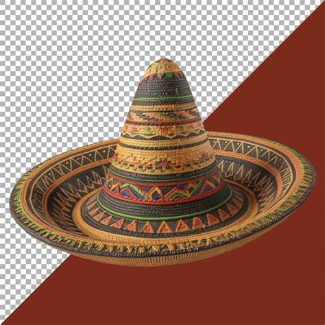 Renderización 3d De Un Sombrero Tradicional Mexicano En Un Fondo