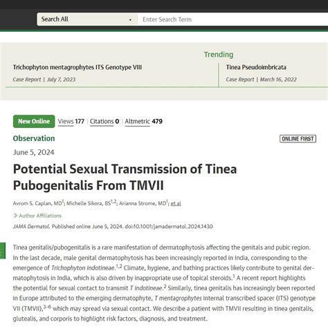 New Sexually Transmitted Fungal Infection Detected In NYC The First Case In The US Citizen