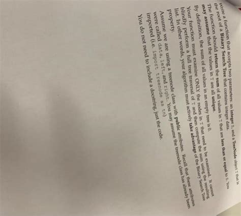 Solved Write A Function That Accepts Two Parameters An