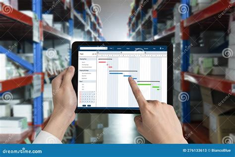 Project Planning Software For Modish Business Project Management Stock Image Image Of Export