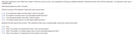 solved if the given statement is not in if then form