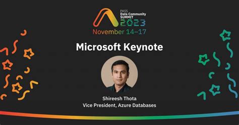Subhojit Basak On Linkedin Welcome To Microsoft As Premier Sponsor For Summit 2023 Pass Data