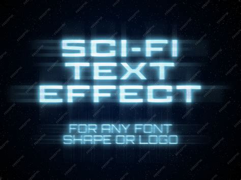 premium psd sci fi text effect