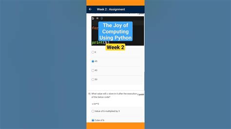 The Joy Of Computing Using Python Week 2 Assignment Answers Nptel