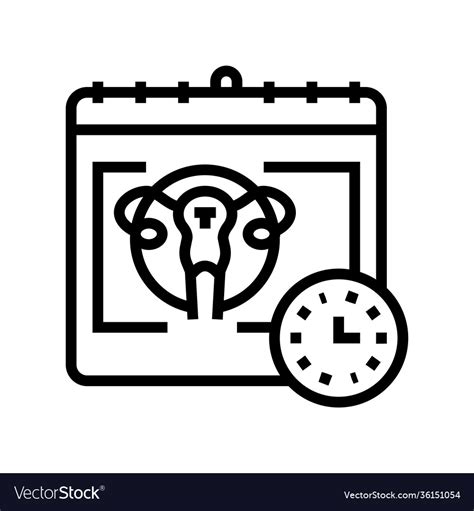 Ovulation Woman Line Icon Royalty Free Vector Image