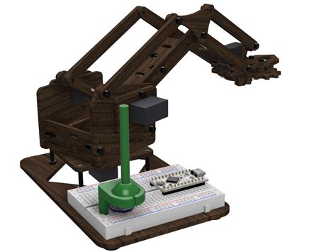 Controlling Robot Mearm With Tlv493d Joystick And Arduino