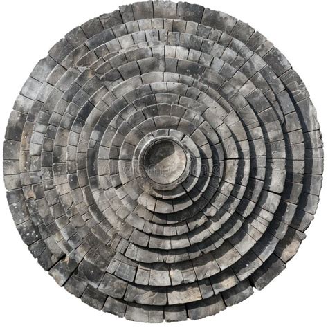 Concentric Circles Forming A Round Stone Structure Stock Illustration Illustration Of Concrete